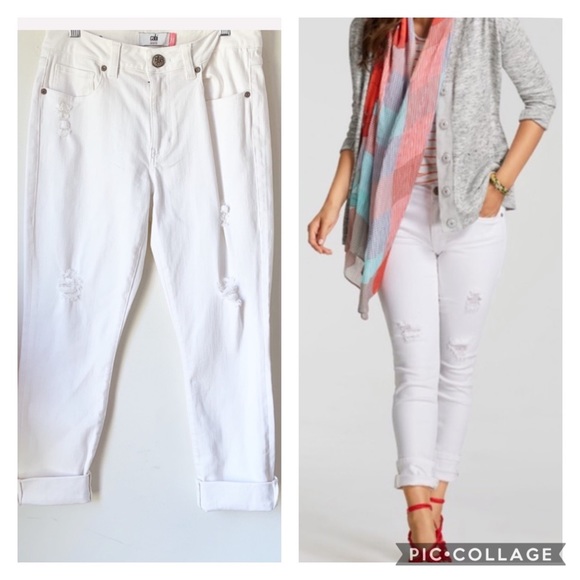 CAbi | Jeans | Cabi The High White Slim Jean Sz 6 Nwt | Poshmark